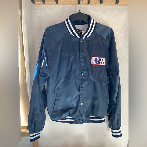 Jackets & Coats | Vintage Bud Light Bomber Jacket | Poshmark